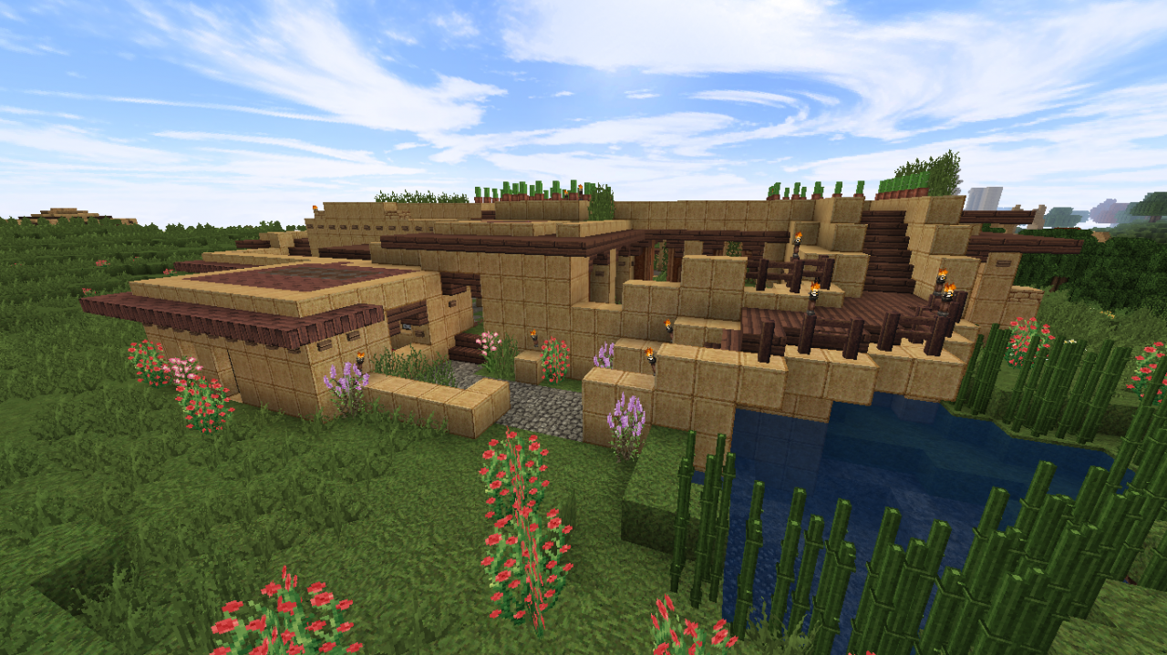 Grassland Adobe (Experimental Architecture) Minecraft Map