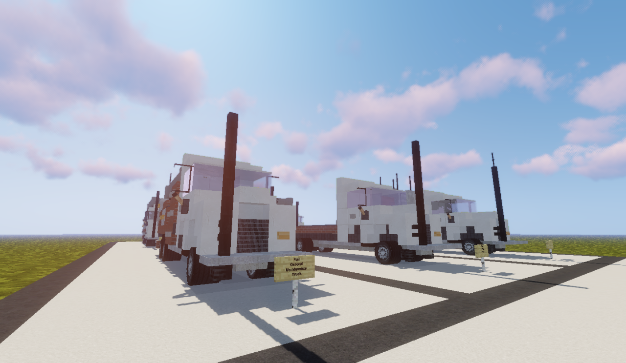 Rail Maintainence Truck Pack - V2 Minecraft Map