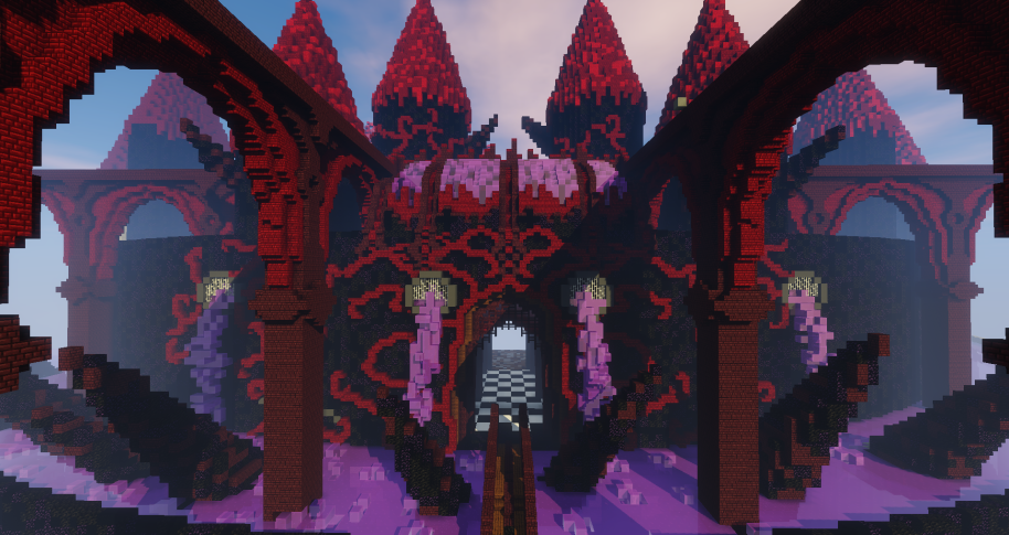 The Dark Elf City of Mauvanor Minecraft Map