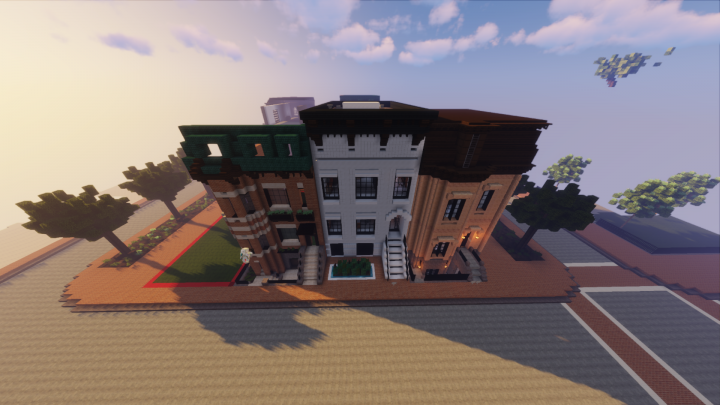 New York Brownstone Townhouse Minecraft Map
