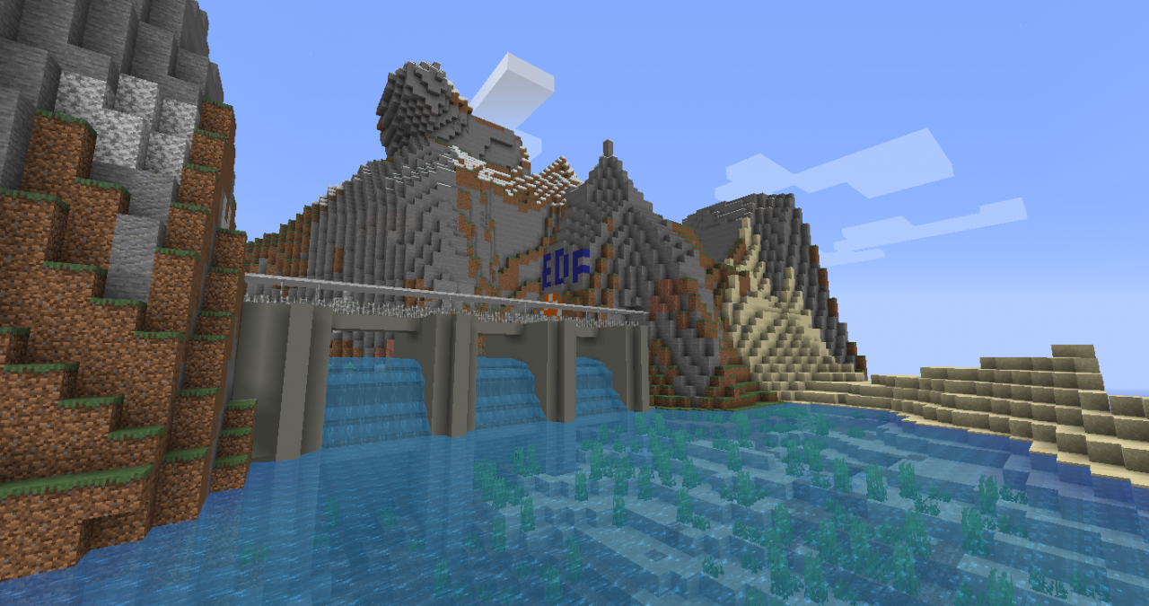 Barrage au file de l'eau Minecraft Map