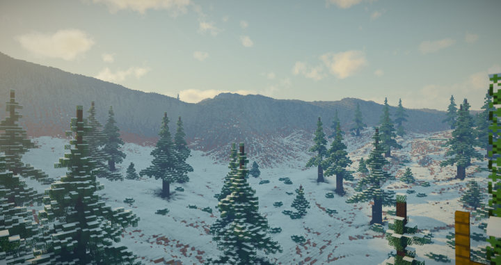 The Snowy Mountains 4k x 4k Free Download by Dyl_Art Minecraft Map