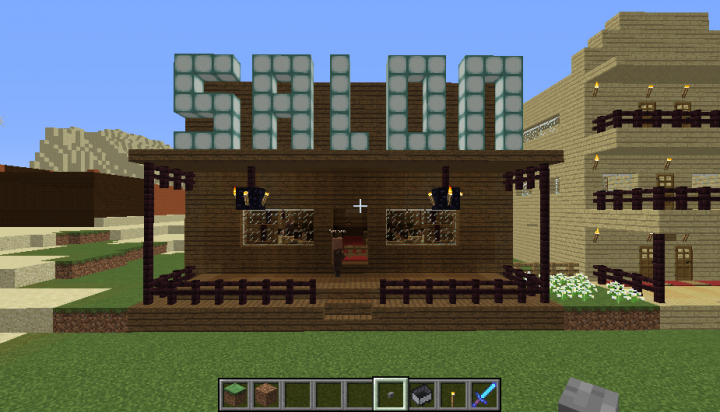 Saloon- Feito para mapa de Western Minecraft Map