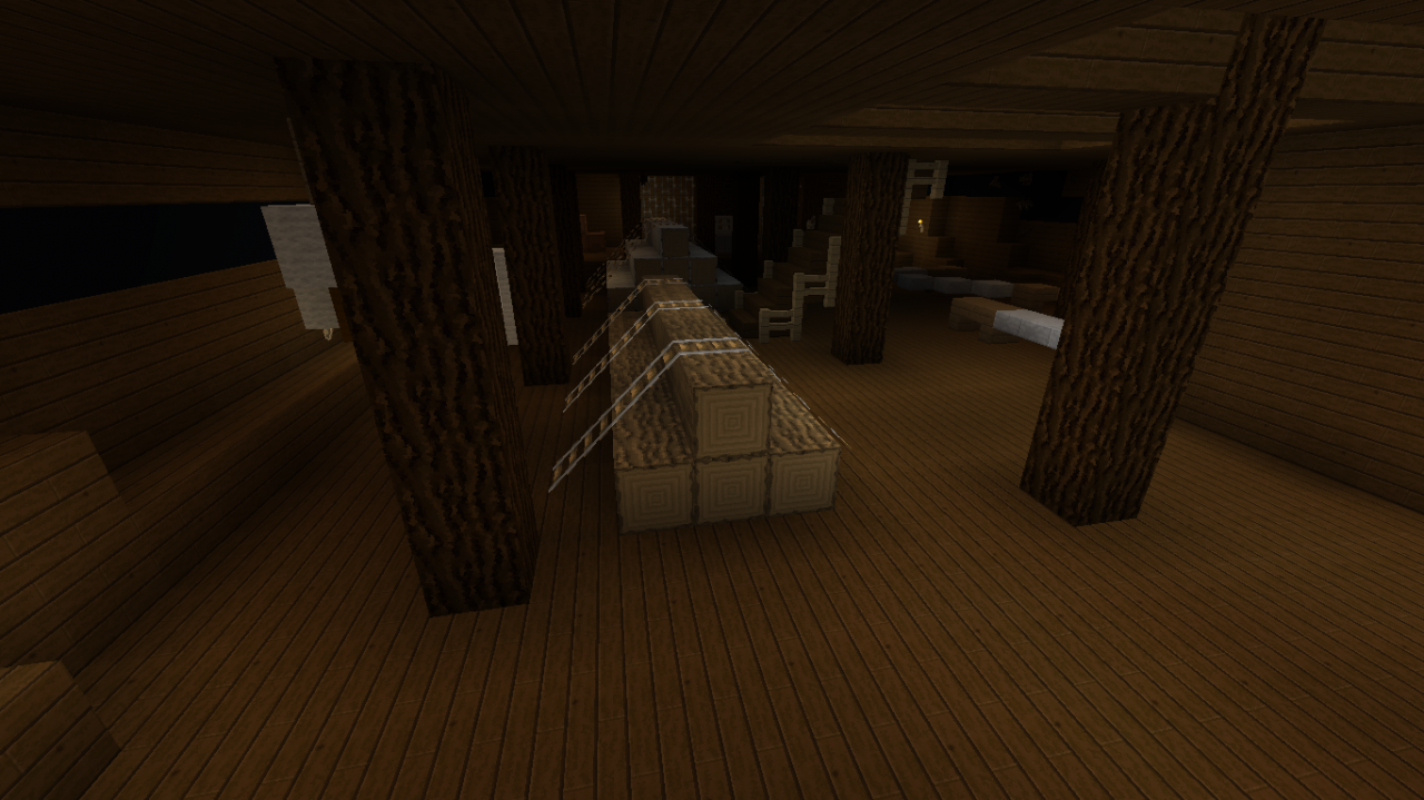 Pirate ship (Destroyer). Full interior Minecraft Map