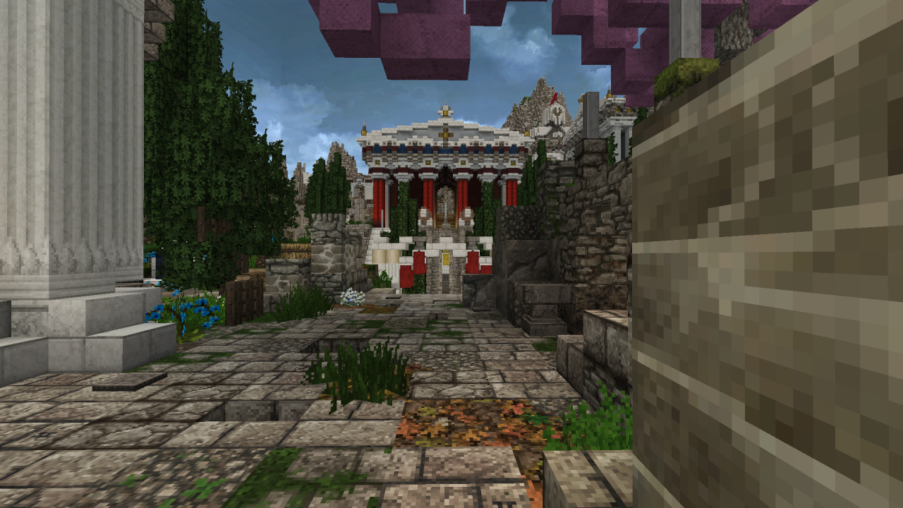 Roman & Greek based build in a Valley! Minecraft Map