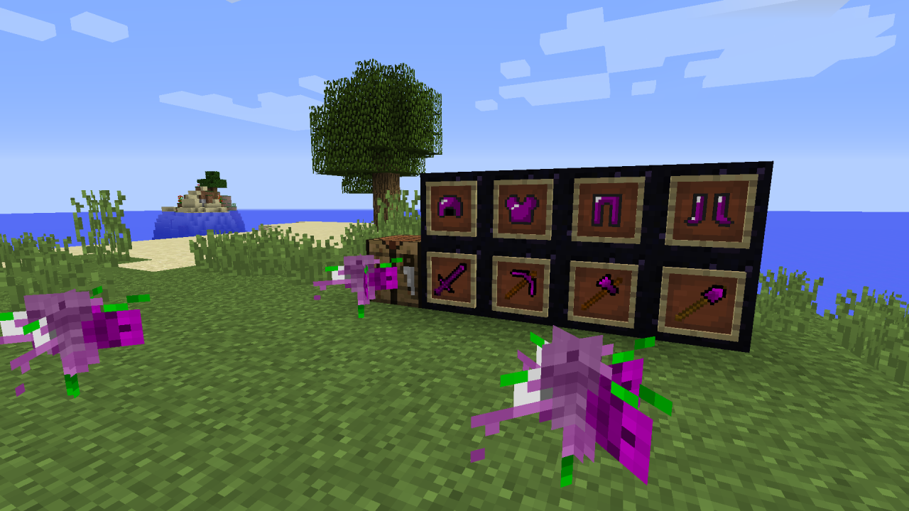 Obsidian Mod( tools, Armor, Flower , Mob,) Minecraft Mod