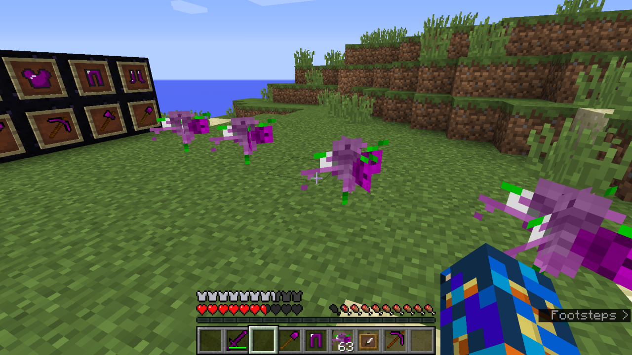 Obsidian Mod( tools, Armor, Flower , Mob,) Minecraft Mod