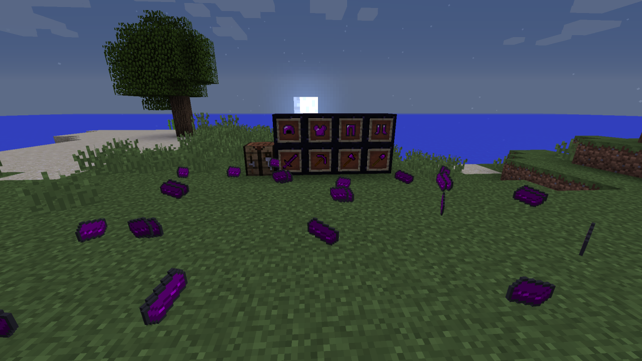 Obsidian Mod( tools, Armor, Flower , Mob,) Minecraft Mod