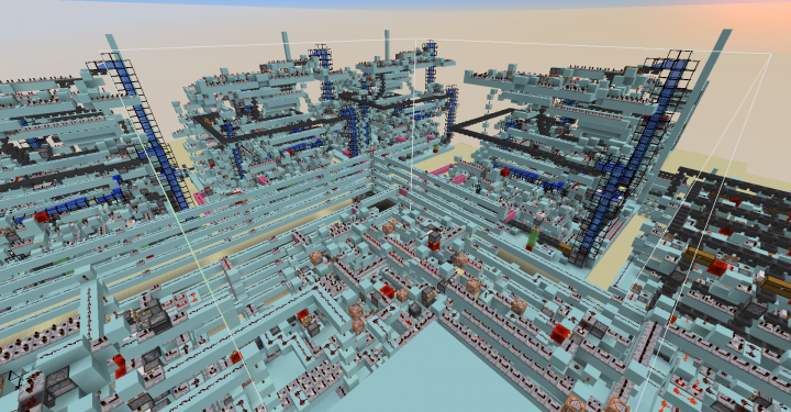 Fully Functional Minecraft Computer, Display, Fragmentation, and Images ...