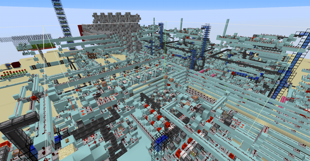 Fully Functional Minecraft Computer, Display, Fragmentation, and Images ...