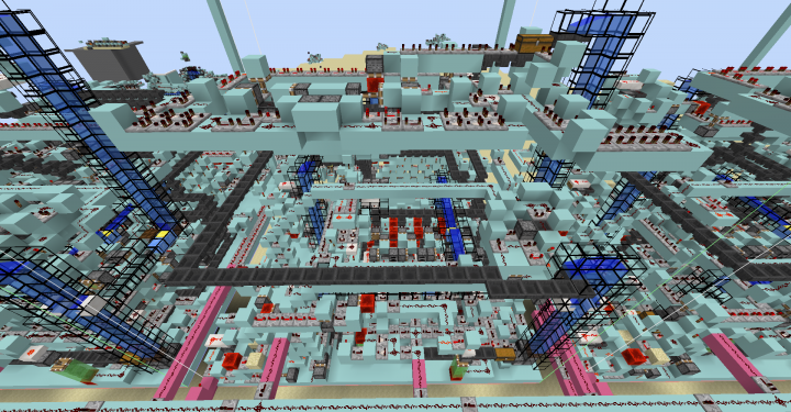 Fully Functional Minecraft Computer, Display, Fragmentation, and Images ...