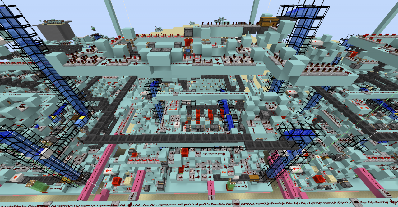 Fully Functional Minecraft Computer, Display, Fragmentation, and Images ...