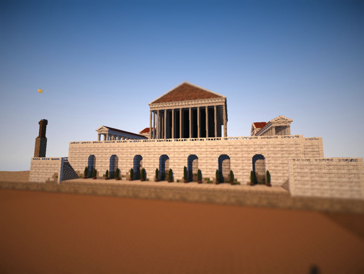 Building Rome, Venus' Temple Minecraft Map