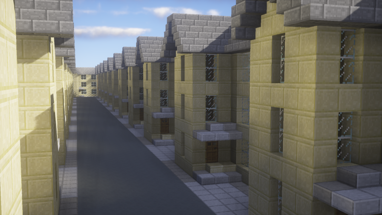 20th Century Residential Area Minecraft Map