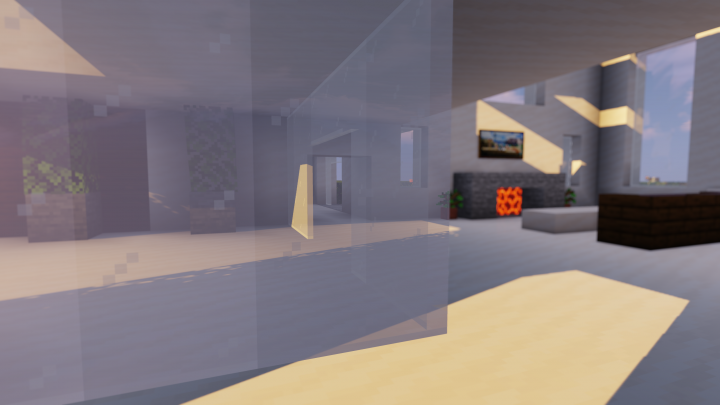 White Modern House Minecraft Map