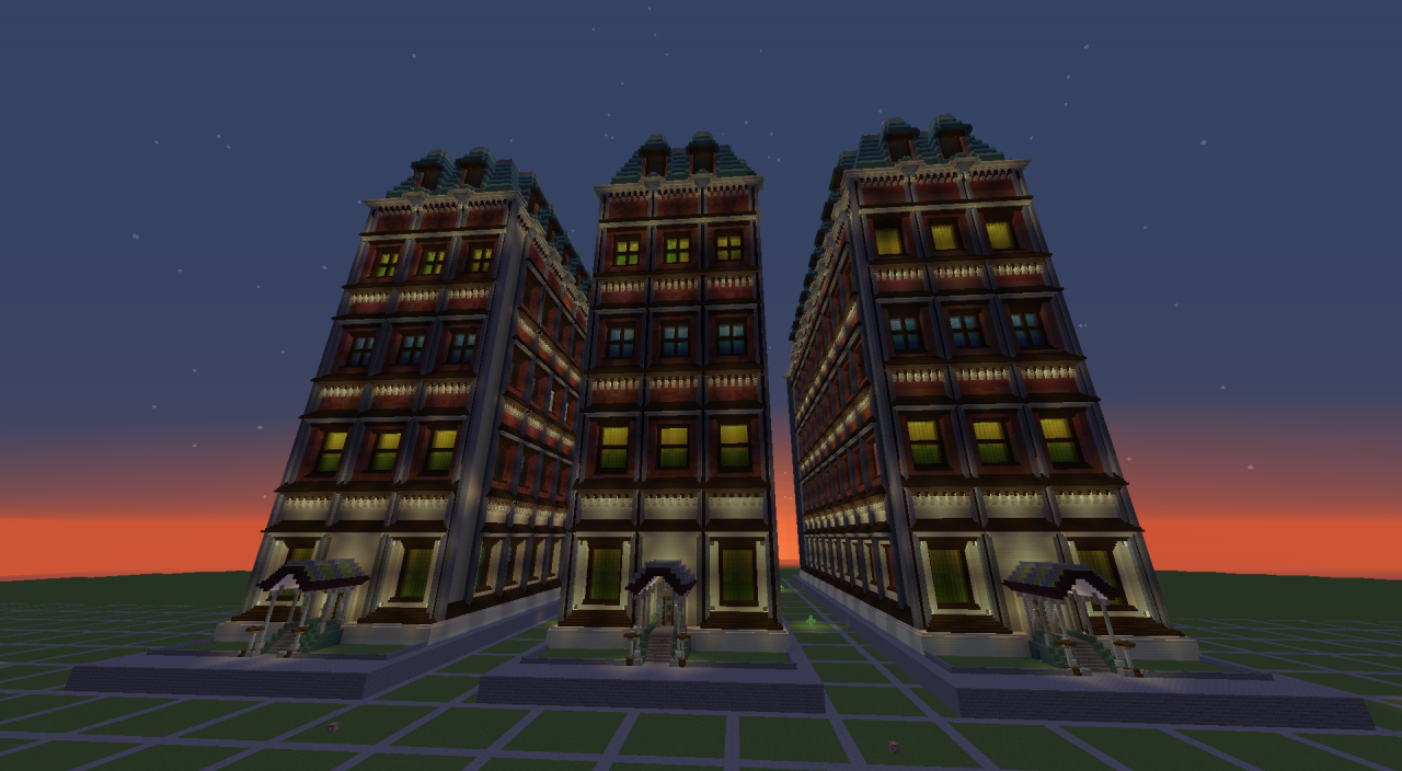 Brownstone Inspired Building Minecraft Map