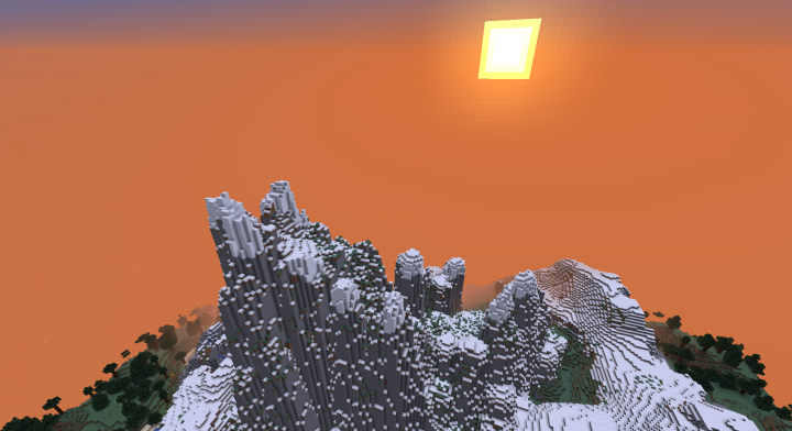 Snowy Mountain Minecraft Map