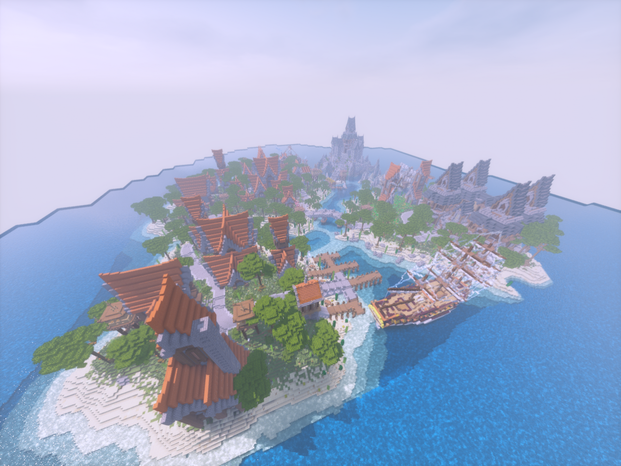 Team Arcenia - Survival Spawn - Royal Island Minecraft Map
