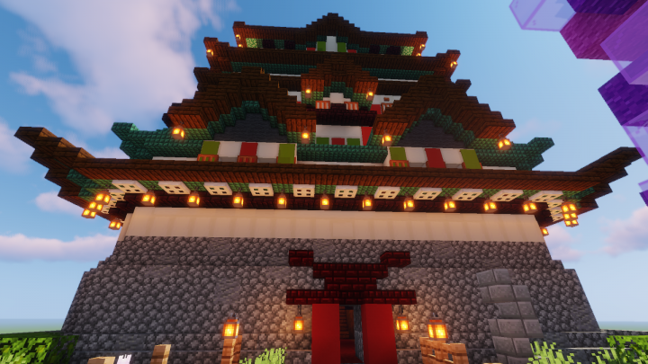 Japanese style castle Minecraft Map