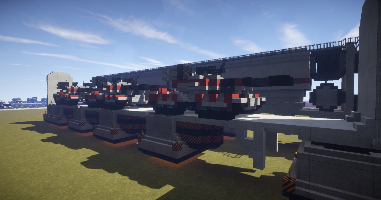 Futuristic Hovercraft Freight and Flatbed Trucks Minecraft Map