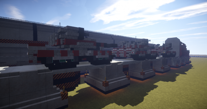 Futuristic Hovercraft Freight and Flatbed Trucks Minecraft Map