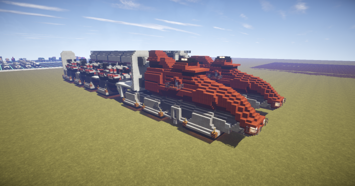 Futuristic Hovercraft Freight and Flatbed Trucks Minecraft Map