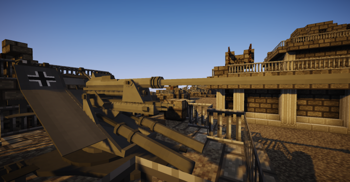 [Fictional] German WW2 Style Flak Tower Minecraft Map