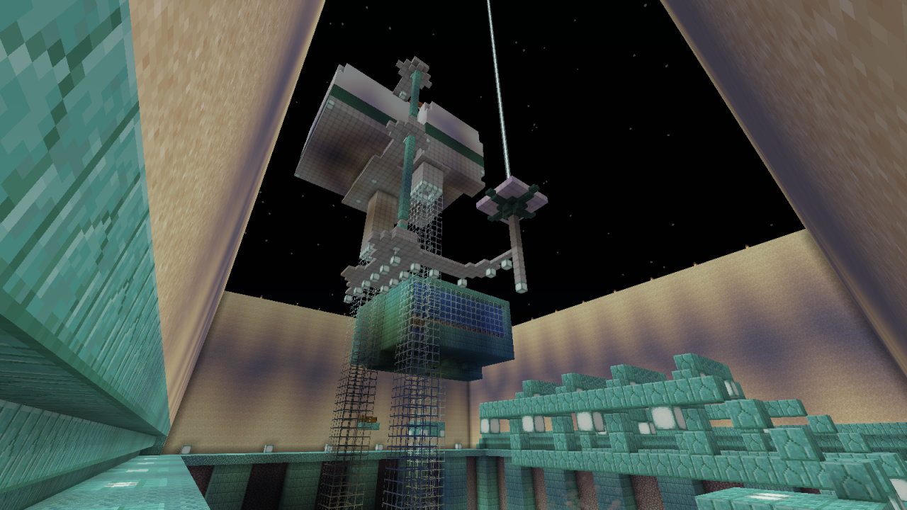 Converted Ocean Monument Base Minecraft Map