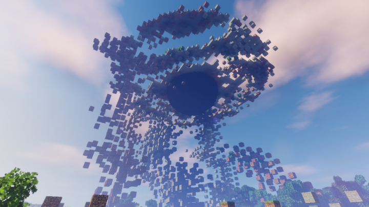 A Black Hole Minecraft Map