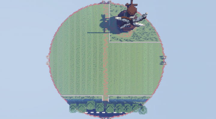 Single Build - Tulip Fields and a Windmill Minecraft Map