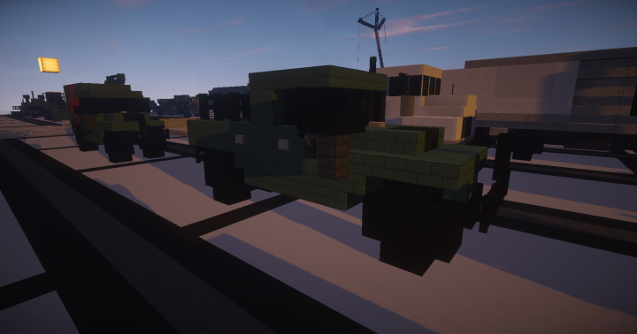 1.5:1 Scale, 3 blocks wide. Military Green Humvee " Hummers " Minecraft Map