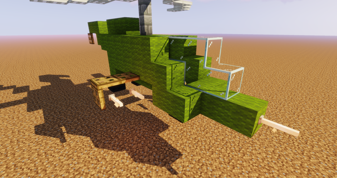 Small Apache Military Helicopter Minecraft Map