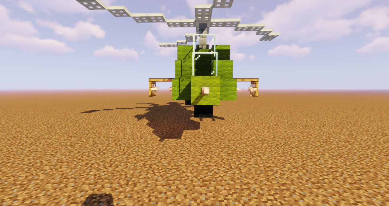 Small Apache Military Helicopter Minecraft Map