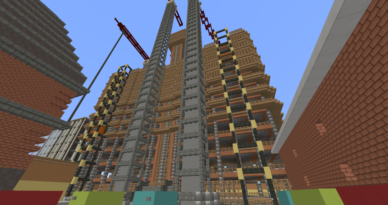 Under Construction Skyscraper | Mineopolis and the Countryside Minecraft Map