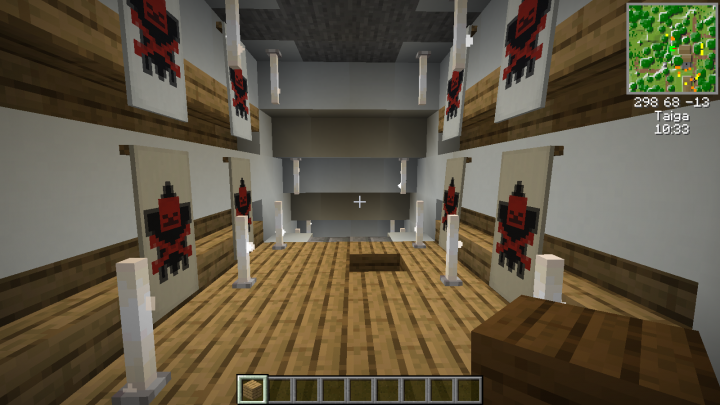 Bunker with a 4x4 Piston Door Minecraft Map