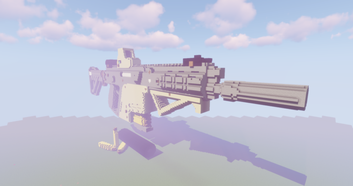 Vector machine gun weapon Minecraft Map
