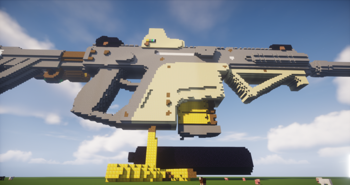 Vector machine gun weapon Minecraft Map