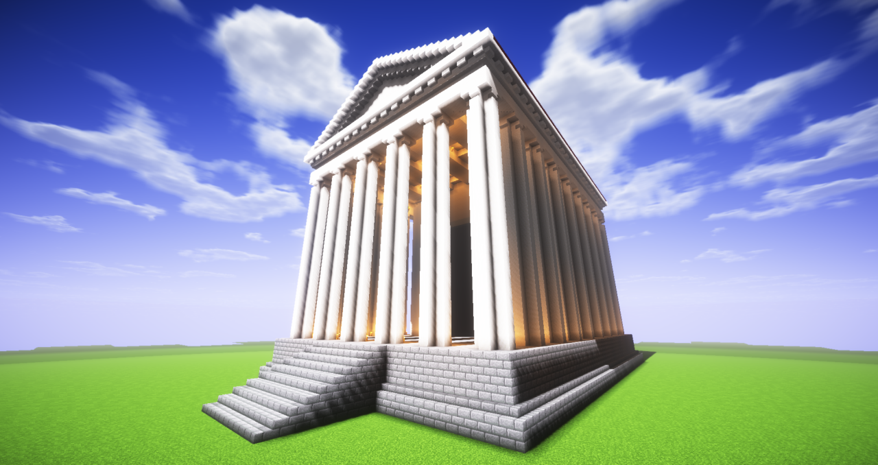 Temple of Apollo, Pompeii (2:1 Scale) Minecraft Map