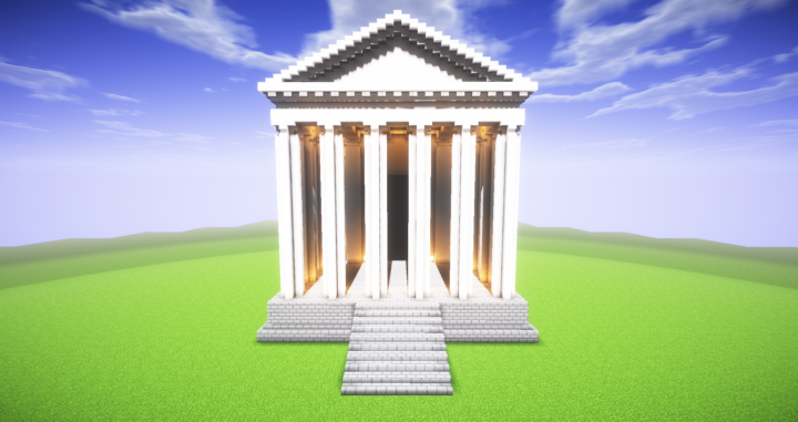 Temple of Apollo, Pompeii (2:1 Scale) Minecraft Map