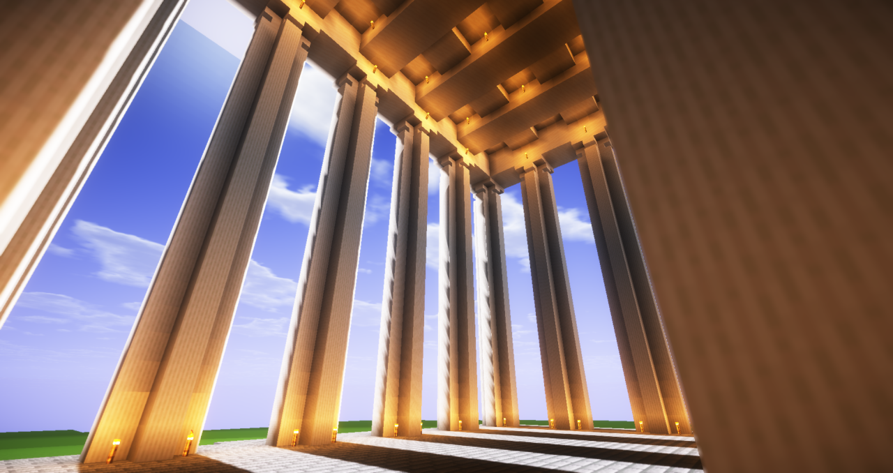 Temple of Apollo, Pompeii (2:1 Scale) Minecraft Map