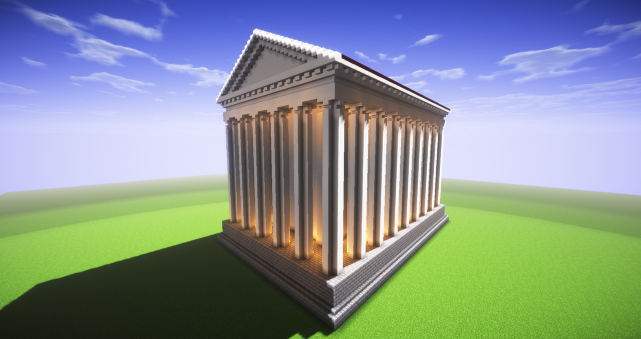 Temple of Apollo, Pompeii (2:1 Scale) Minecraft Map