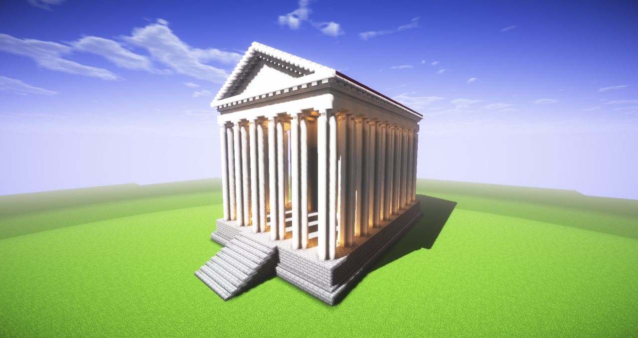 Temple of Apollo, Pompeii (2:1 Scale) Minecraft Map