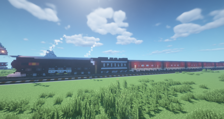 Retro-like Passenger Train Minecraft Map