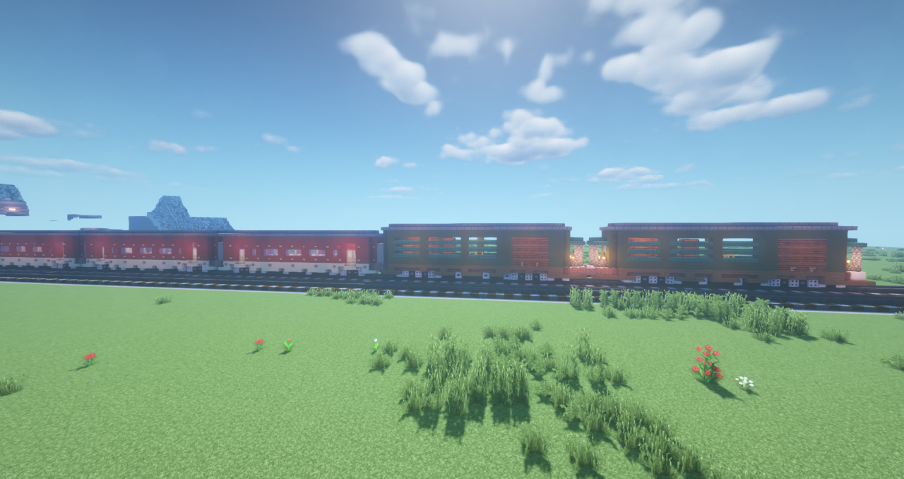 Retro-like Passenger Train Minecraft Map