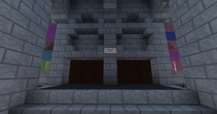 church with reflective floor Minecraft Map