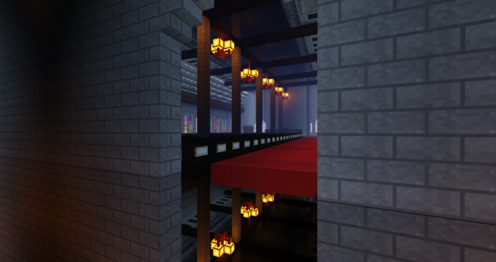 church with reflective floor Minecraft Map