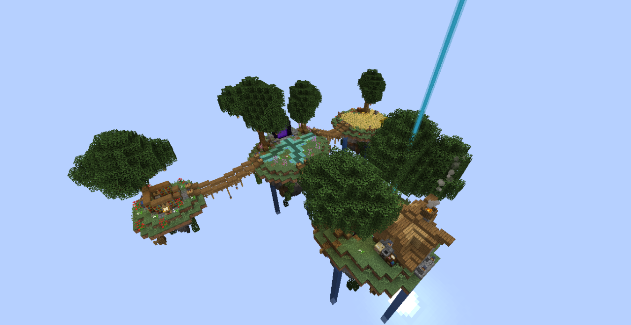 Small Skyblock Islands Minecraft Map