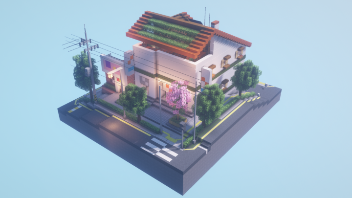 Two small buildings Minecraft Map