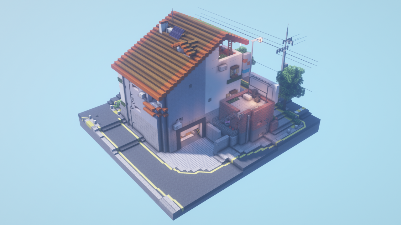 Two small buildings Minecraft Map