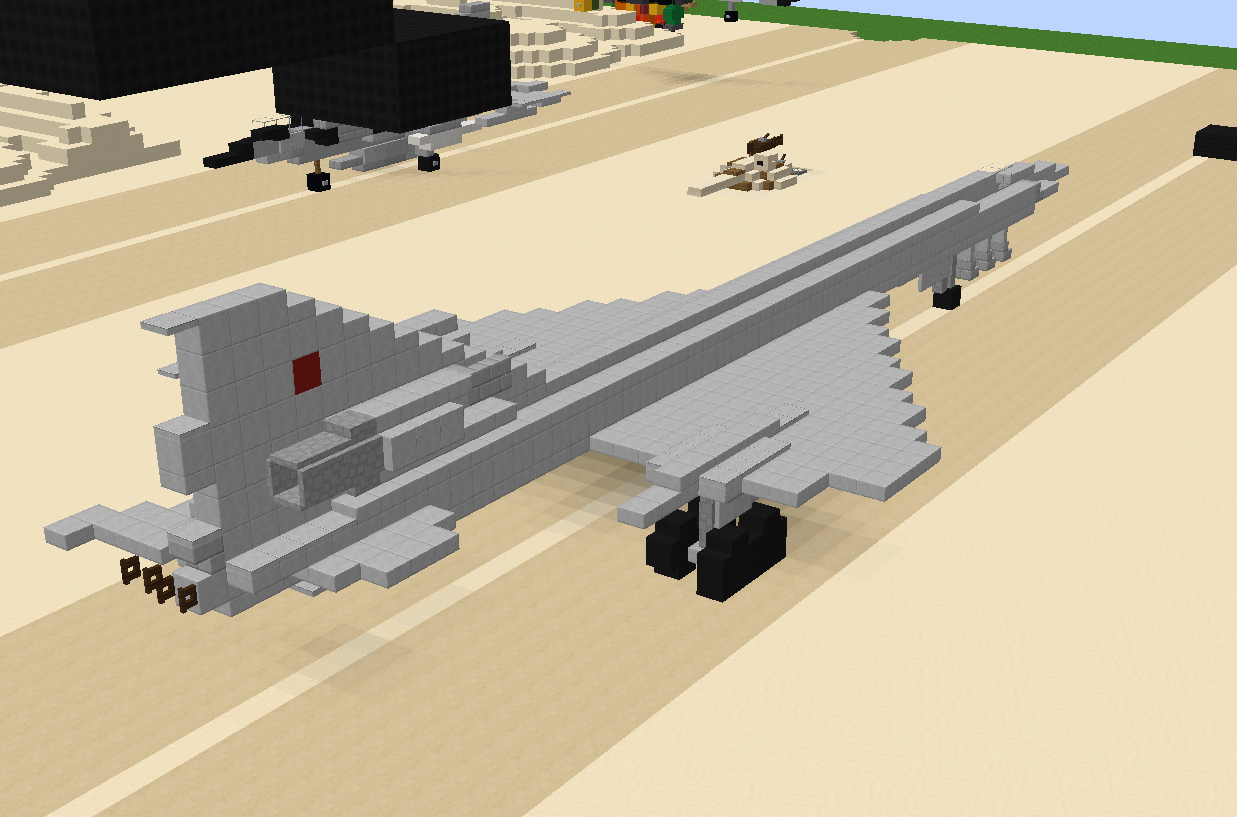 1.5:1 Tupolev Tu-22 'Backfire' Minecraft Map